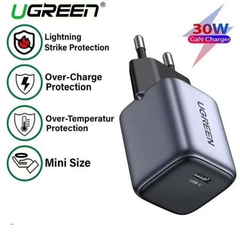 Jual Adaptor Ugreen 30w Type C Gan Pd Qc 3.0 Cd319 Fast Charging Di ...