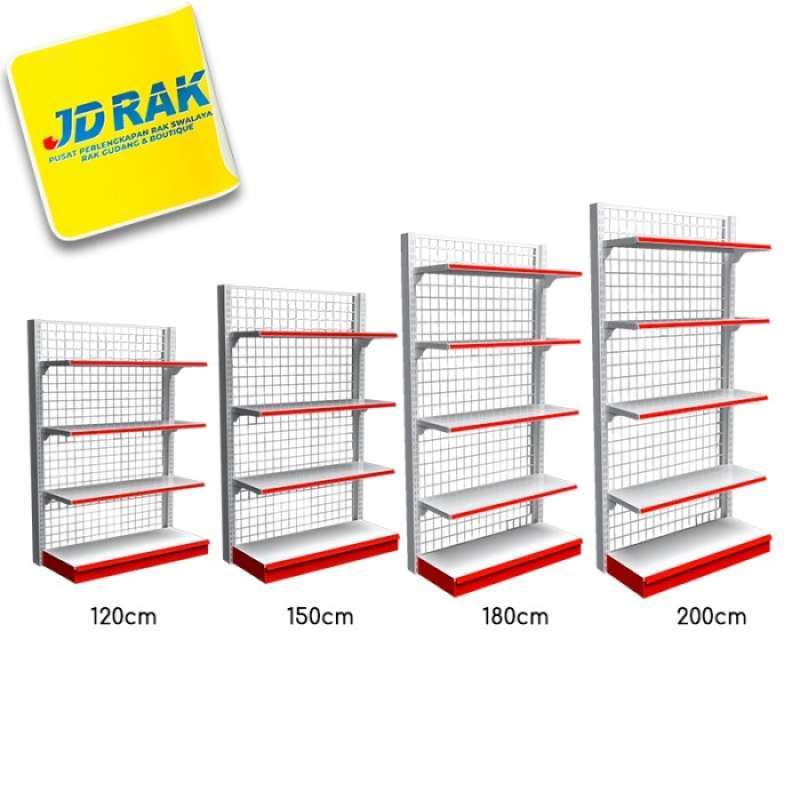 Promo Rak Minimarket / Gondola / Swalayan Single Ukuran 120/150/180/200 ...