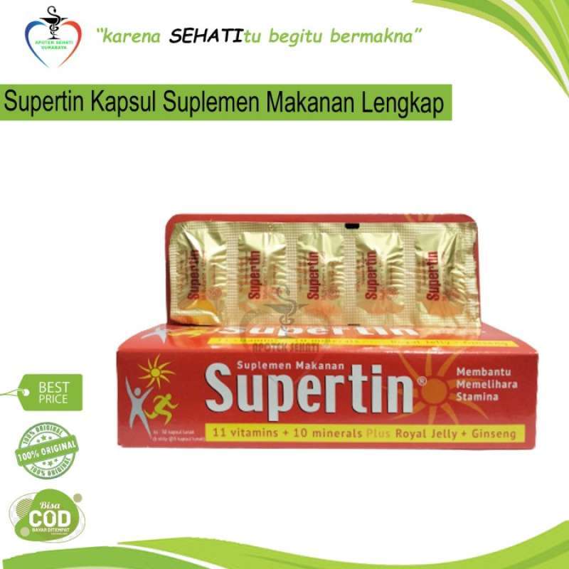 Promo Supertin Soft Kapsul 30s Multivitamin Dewasa Diskon 33% di Seller ...