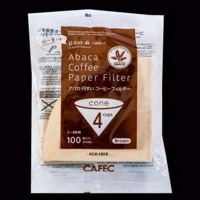 Promo Kertas saringan kopi Cafec AC1-100BW Abaca V60 coffee filter 1 ...