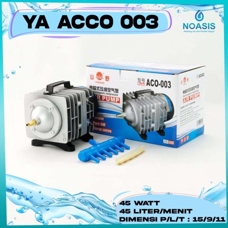 Promo Yamano Aco 003 Aco-003 Air Pump Oksigen Blower 45 Watt 75 L Murah ...