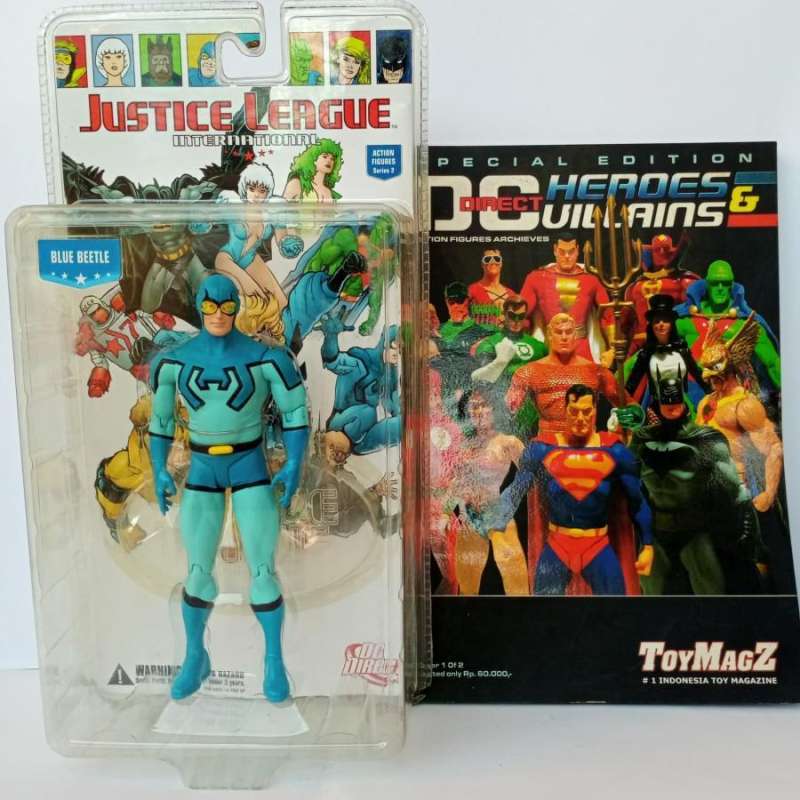 Jual Action Figure Blue Beetle Dc Direct Justice League International ...