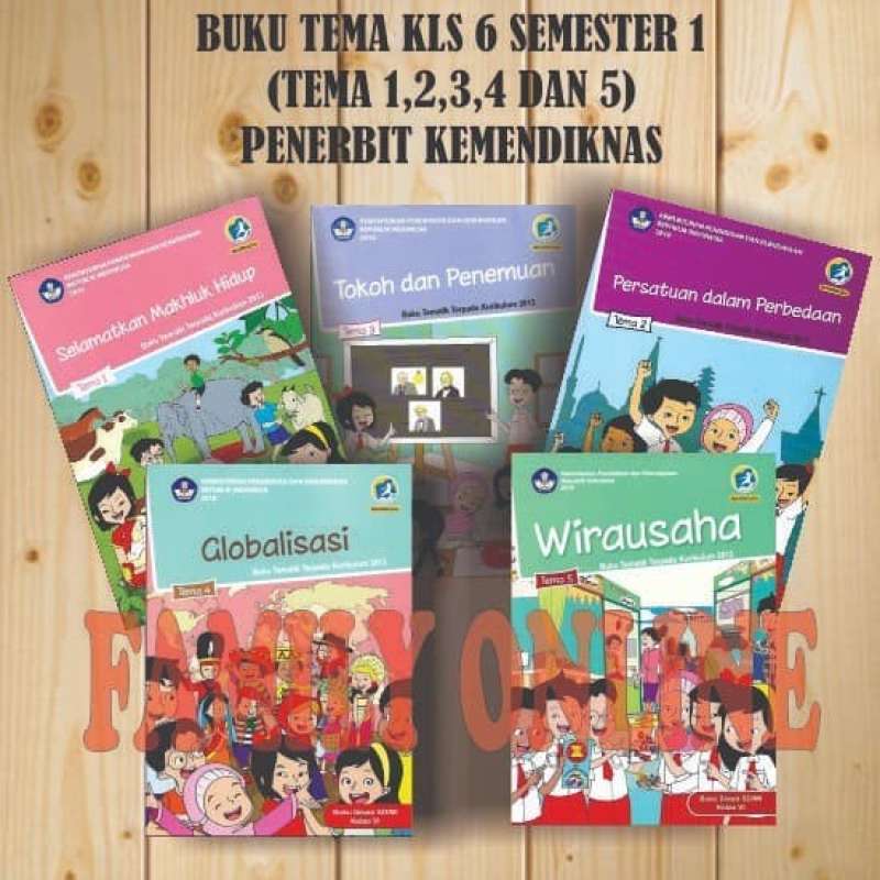 Jual BUKU TEMA KELAS 6 SD TEMA 12345 SEMESTER 1 PENERBIT KEMENDIKNAS di Seller Pilihan Shop ...