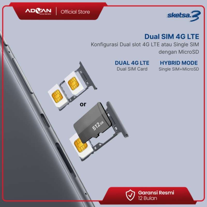 Jual Advan Tab Sketsa 3 6/128 GB Garansi Resmi di Seller MetaCore ...