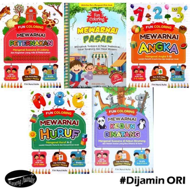 Jual Buku Anak Fun Coloring Mewarnai Usia 3-8 Tahun Di Seller Edumart ...