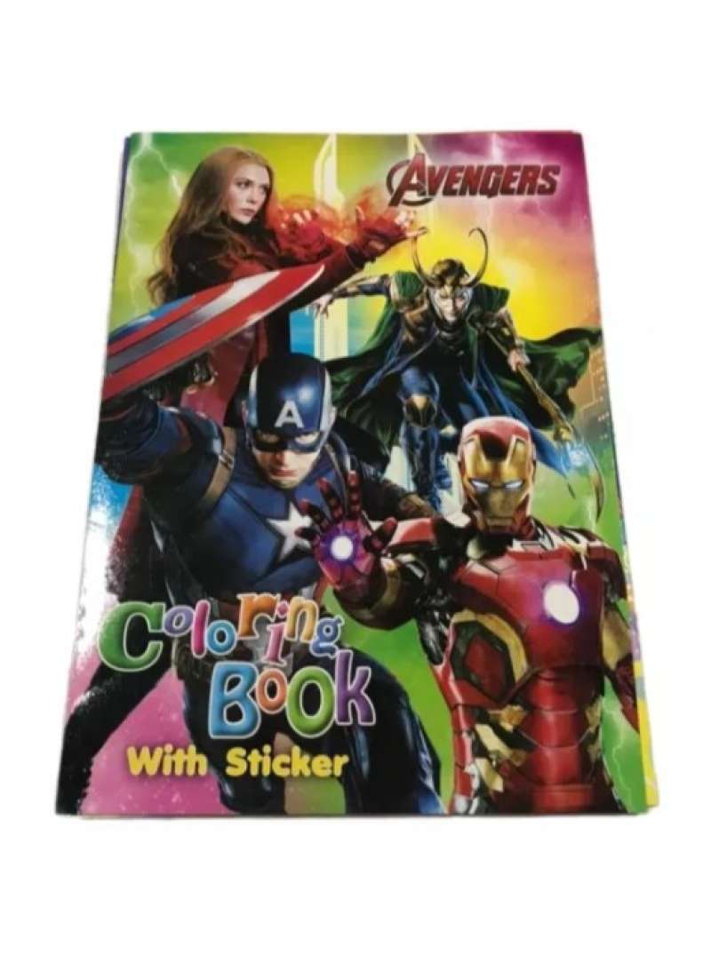 Jual Buku Mewarnai Anak Plus Stiker / COLORING BOOK Plus Sticker Size ...