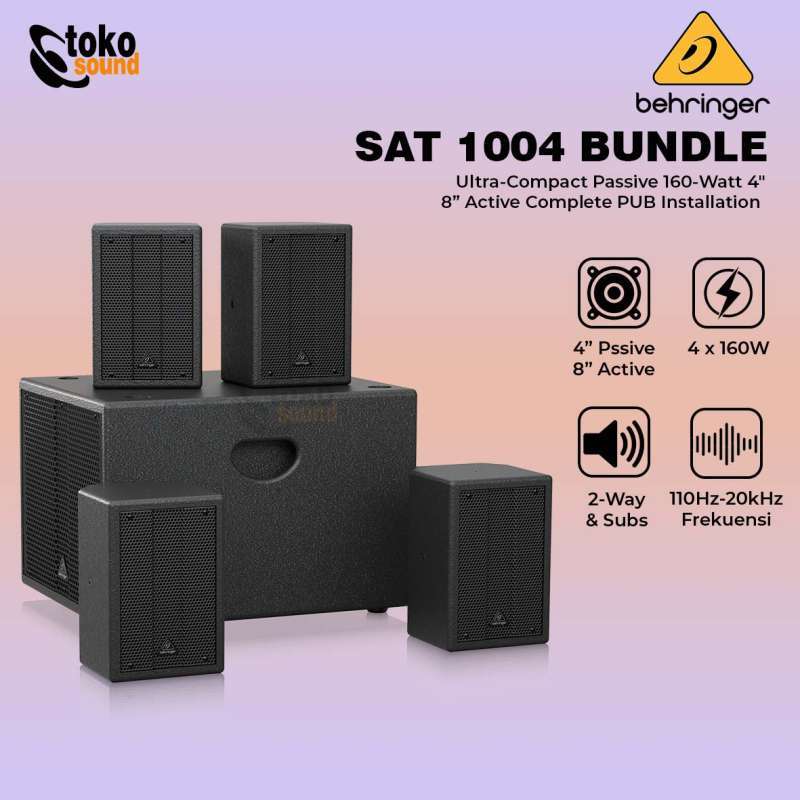 Jual Behringer Sat 1004 Bundle - Complete Pub Installation Speaker ...