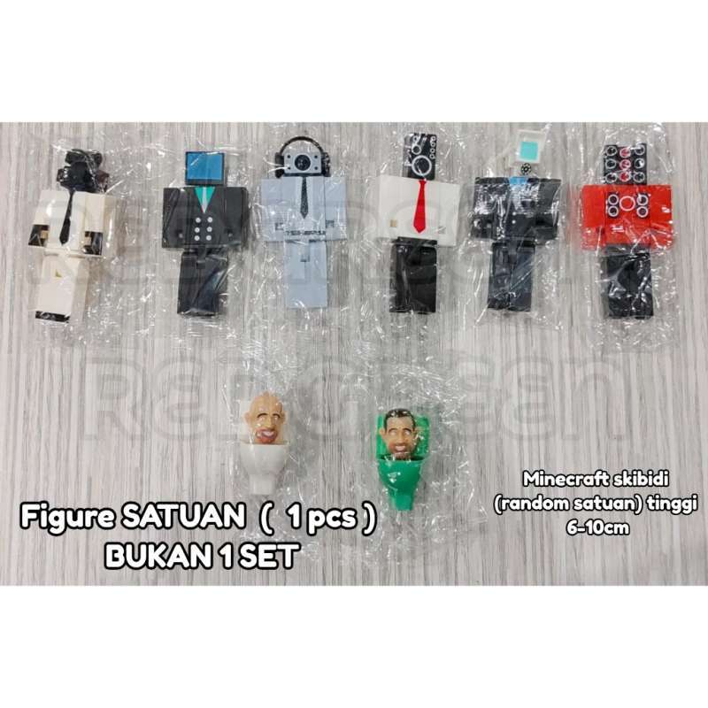Jual Mainan Anak Figure Minicraft Skibidi Mini Craft Skibidi Figure ...