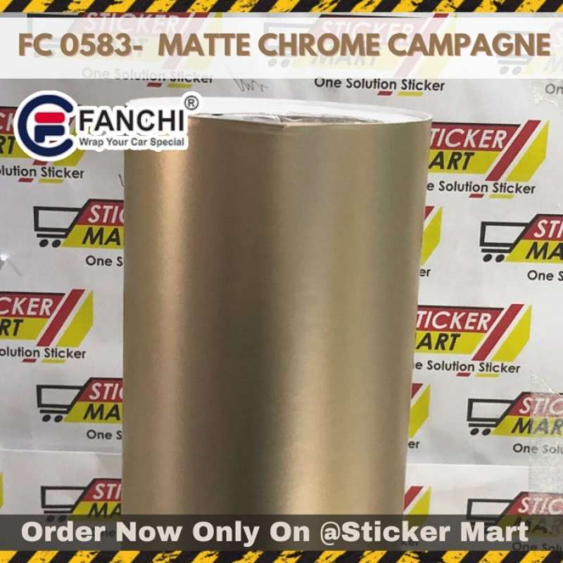 Promo Stiker Mobil Motor Wrap Metalik Satin Matte Chrome Champagne Gold ...