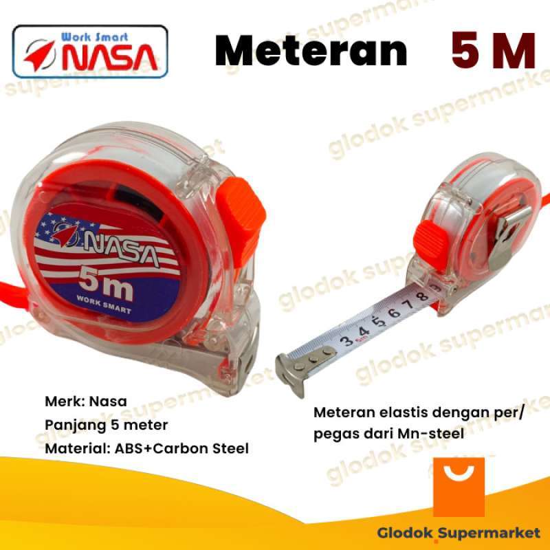 Promo Meteran 5m Roll Meter 5 Meter Gulungan Meteran Nasa Measuring ...