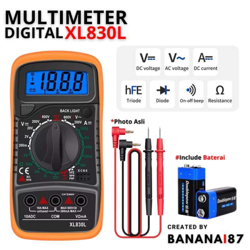 Promo Mini Digital Multimeter/multitester/avometer Ac/dc Voltage Tester ...