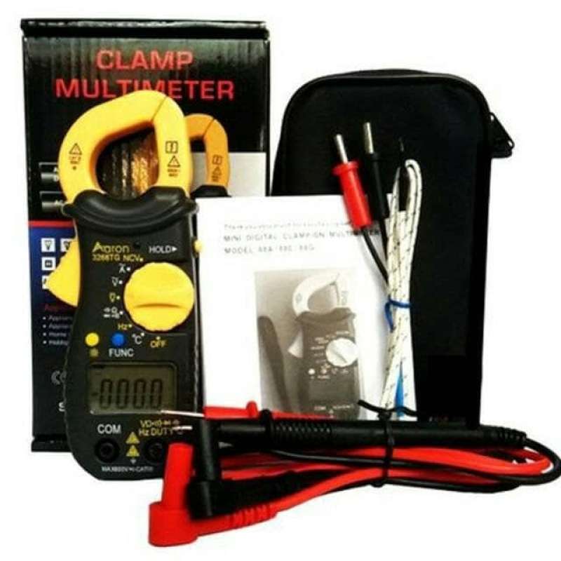 Promo Tang Ampere Digital Clamp Multimeter Temperature Tester Aaron ...