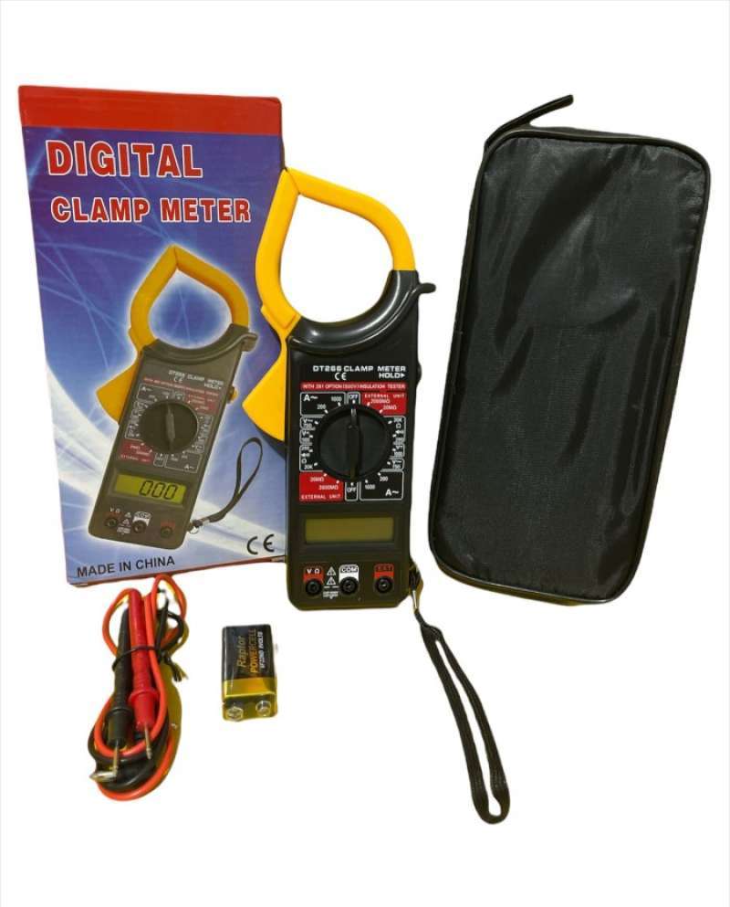 Promo MT87 Digital Clamp Meter tang ampere multimeter MT-87 Kabel ...