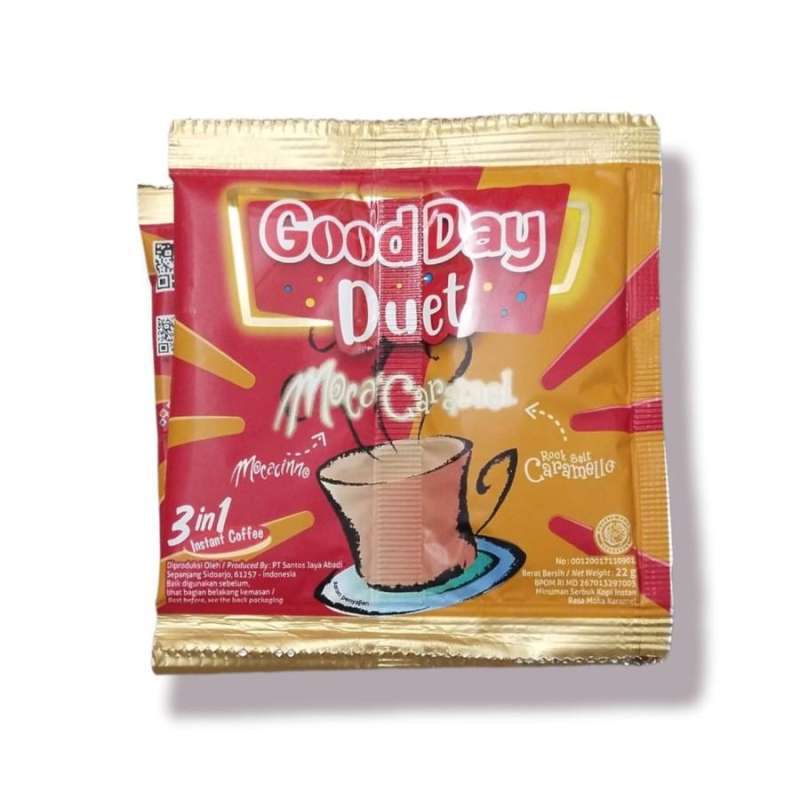 Promo Goodday Duet Kopi Good Day Choco Nut & Moca Caramel Renceng 5 ...