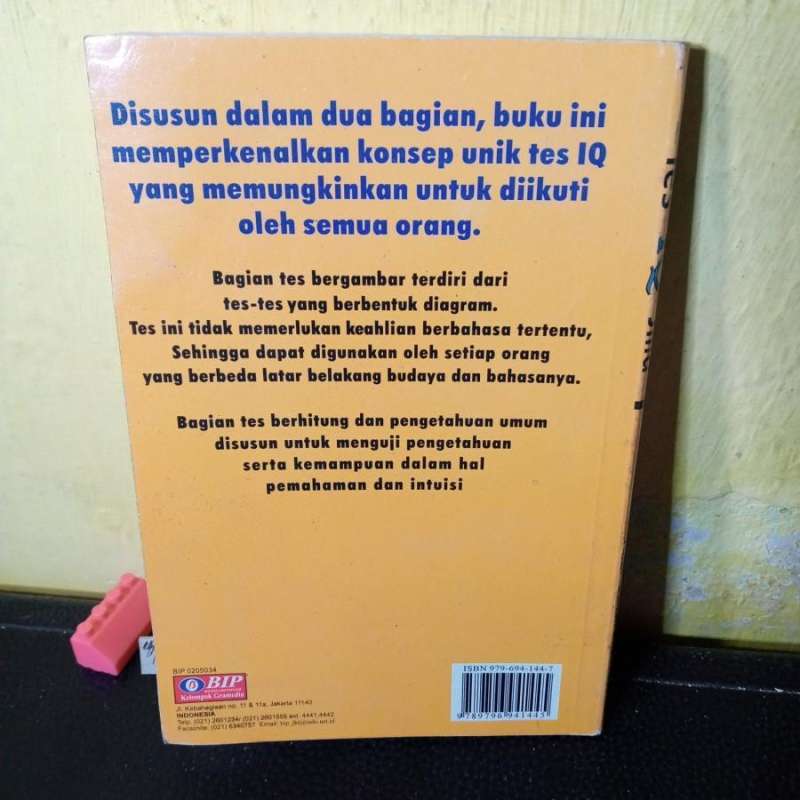 Jual buku motivasi tes IQ jilid 1 Philip Carter dan Ken Russell 120 hal ...