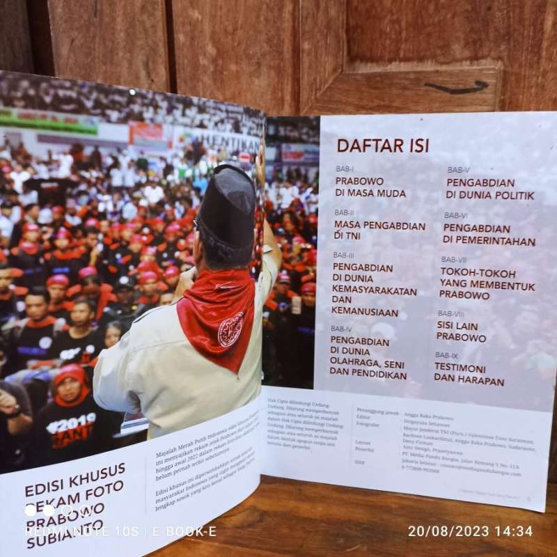 Jual Majalah merah putih edisi khusus Prabowo rekam foto sang patriot 178 h di Seller e-book-e ...