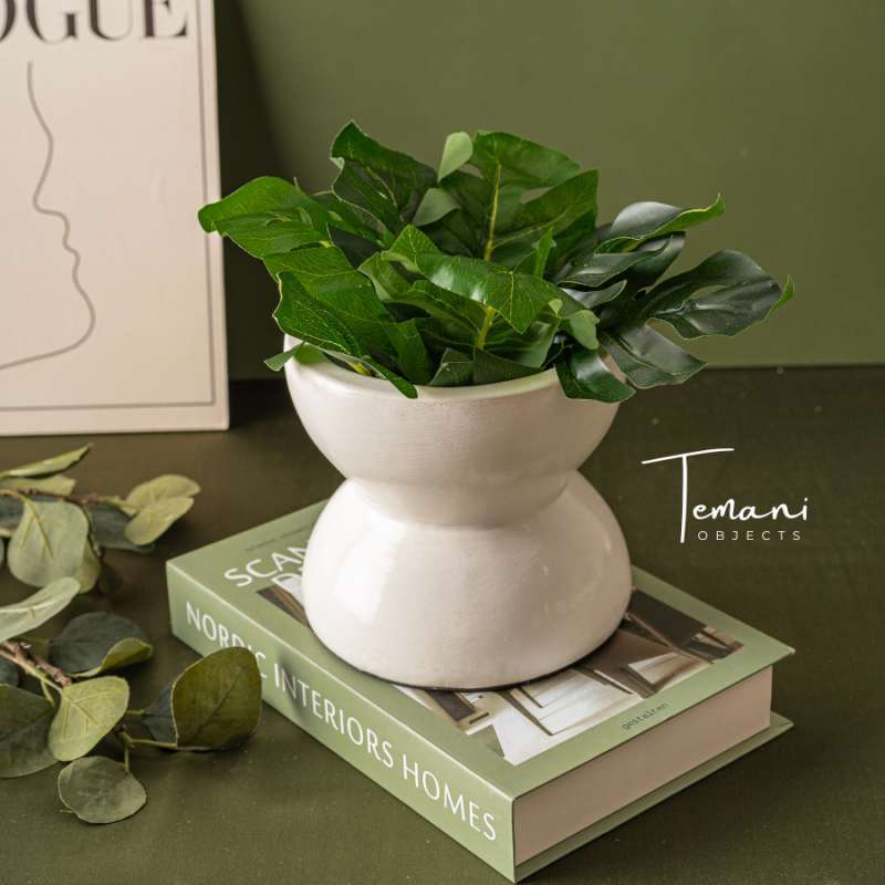 Jual Fara Vase - Vase Bunga Putih / Dekorasi Bunga Estetik/ Nordic Vase ...