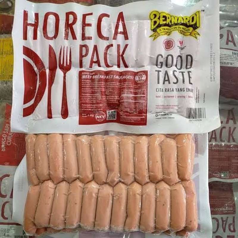 Jual SOSIS SAPI BERNARDI BEEF BREAKFAST VP HORECA PACK 1KG ISI 48PCS di ...