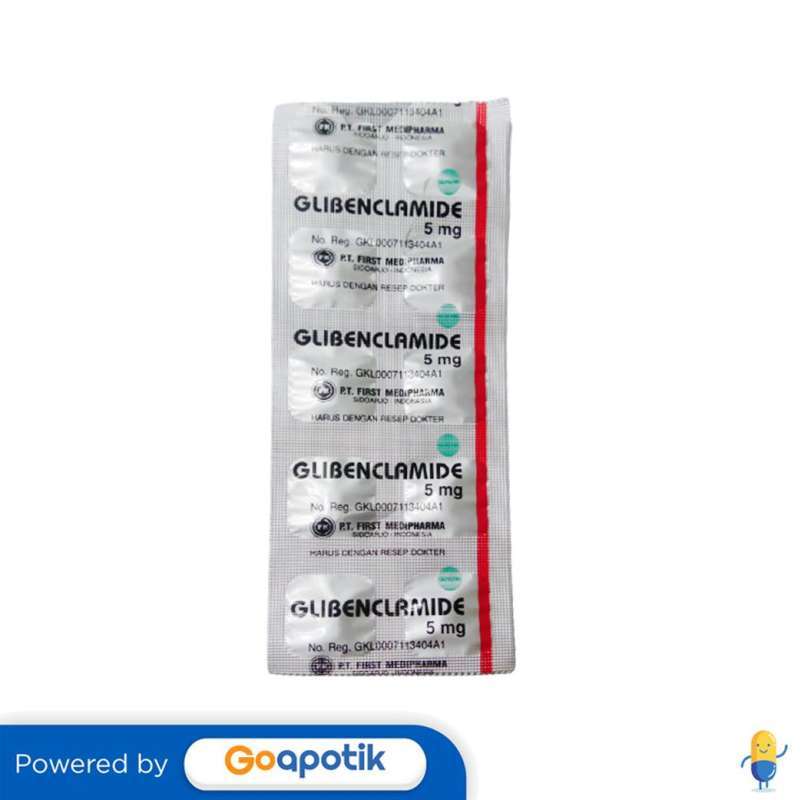 Jual GLIBENCLAMIDE FIRST MEDIPHARMA 5 MG STRIP 10 KAPLET di Seller ...