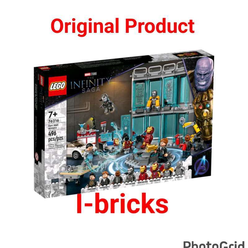 Promo Lego Super Heroes 76216 Iron Man Armory Diskon 1% Di Seller I ...