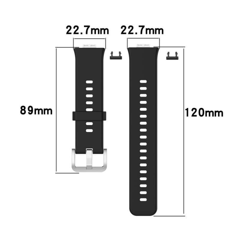 Jual Silicone Strap Watch Tali Jam Rubber For Huawei Watch Fit Se B39 ...