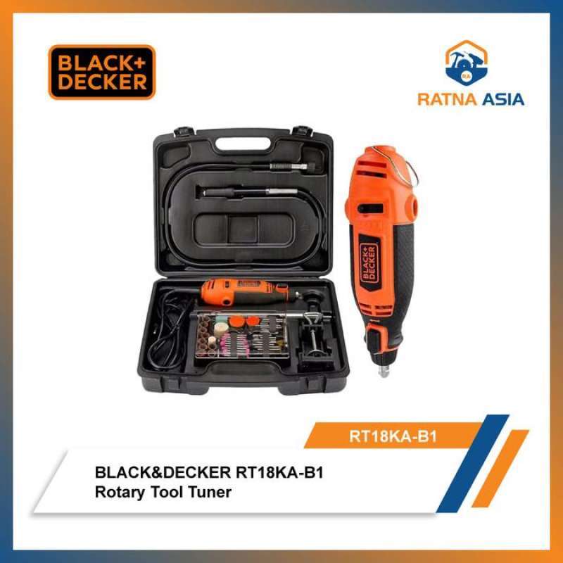 Jual Black&decker Rt18ka-b1 Rotary Tool Tuner / Mesin Gerinda Mini ...