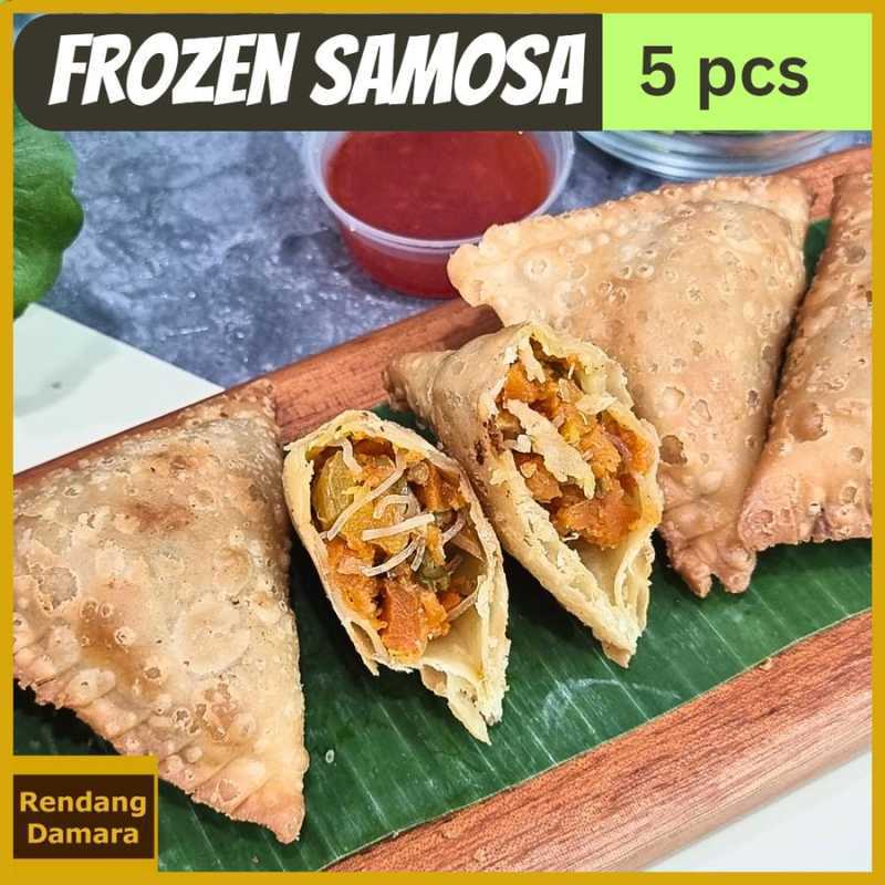 Jual Frozen Samosa Ayam Sayuran Spicy Curry Snack Beku Rendang Damara ...