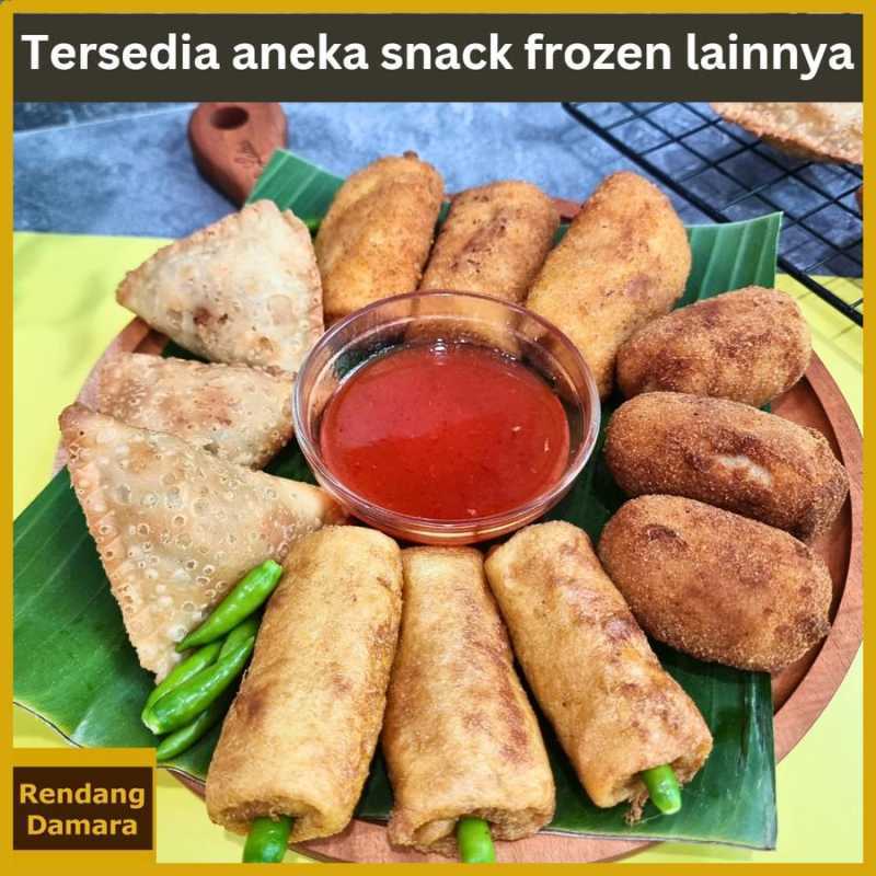 Jual Frozen Samosa Ayam Sayuran Spicy Curry Snack Beku Rendang Damara ...