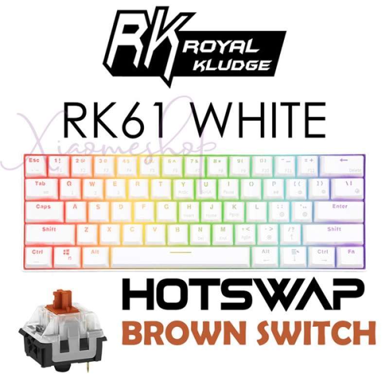 Promo ROYAL KLUDGE RK61 HOTSWAP RGB,Wireless,Bluetooth MechanicalKeyboard Diskon 23% di Seller ...