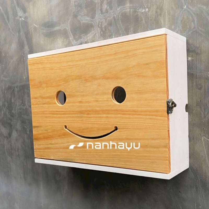 Promo Rak Router Wifi Model Smiley Bahan Kayu Ukuran 36x27x11 / Bisa ...