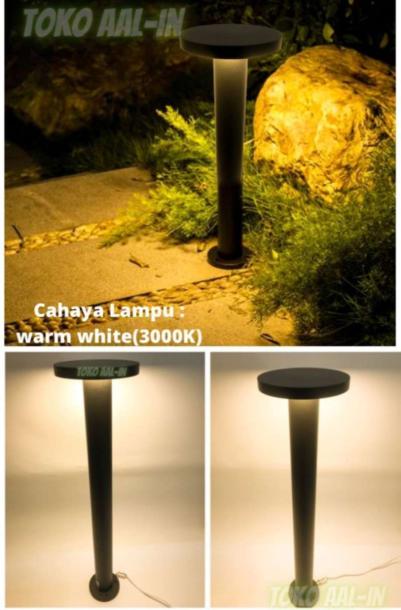 Promo Lampu Taman Bollard Led Alumunium Outdoor Ip 65 12w 3000k Diskon ...