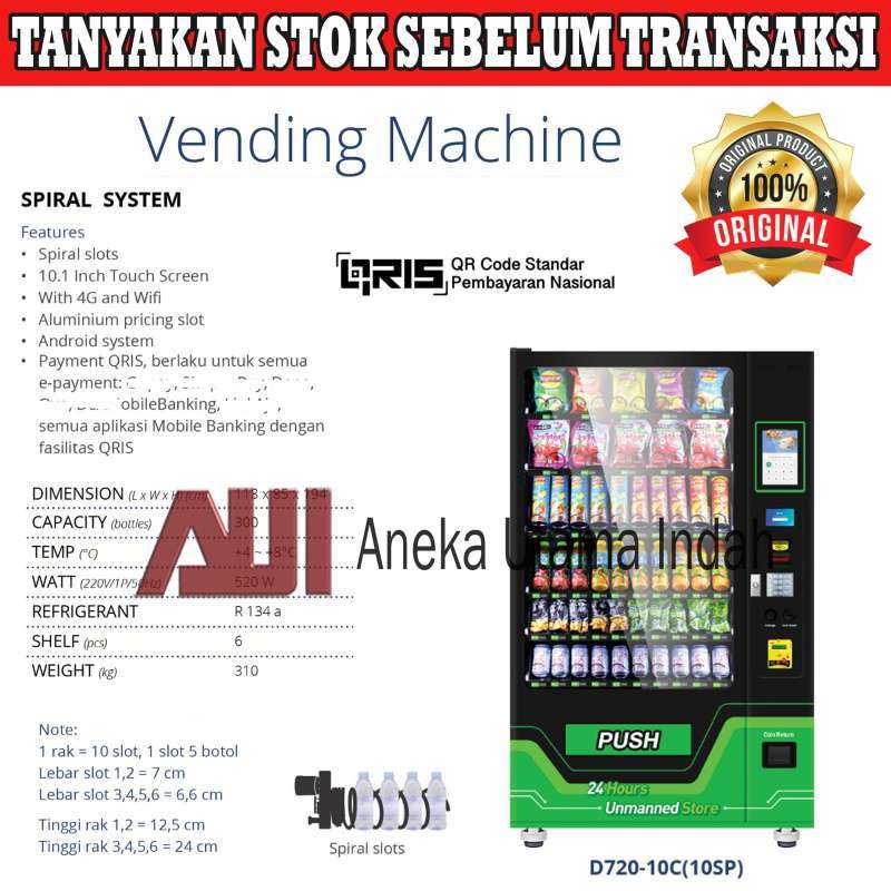 Jual Spiral Vending Machine Original, Murah & Diskon Juni 2024 | Blibli