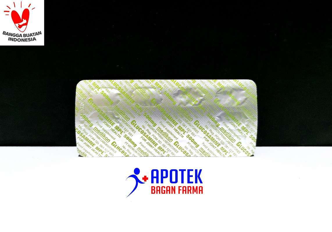 Jual GLUCOSAMINE 250mg & 500mg MPL Strip 10 Tablet - Multivitamin Sendi di Seller APOTEK BAGAN ...