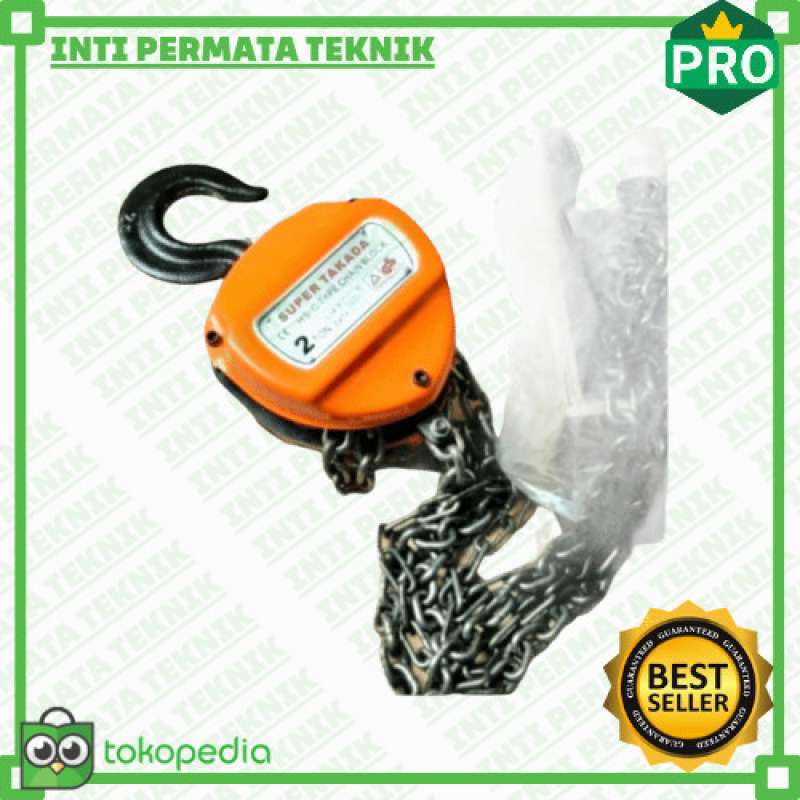 Promo Chain Block 2 Ton - TAKEL - Alat Derek Manual 2x5 Meter TAKADA ...