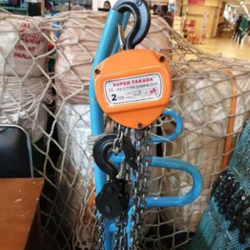 Promo Chain Block 2 Ton - TAKEL - Alat Derek Manual 2x5 Meter TAKADA ...