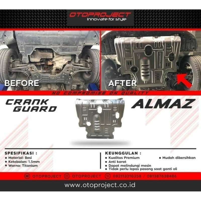Promo Crank Guard / Cover Pelindung Bawah Mesin Otoproject Wuling Promo ...
