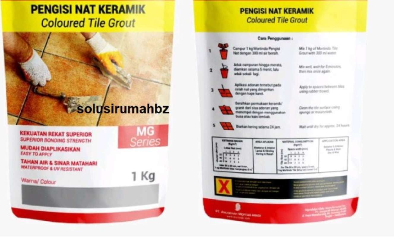 Jual semen warna 1kg pack plastik bagus mu sika mort colorfill nat ...