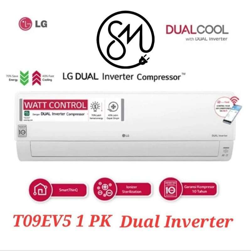 Jual AC LG 1 PK Dual Inverter T09EV5 New Eco R32 Dual Cool di Seller ...