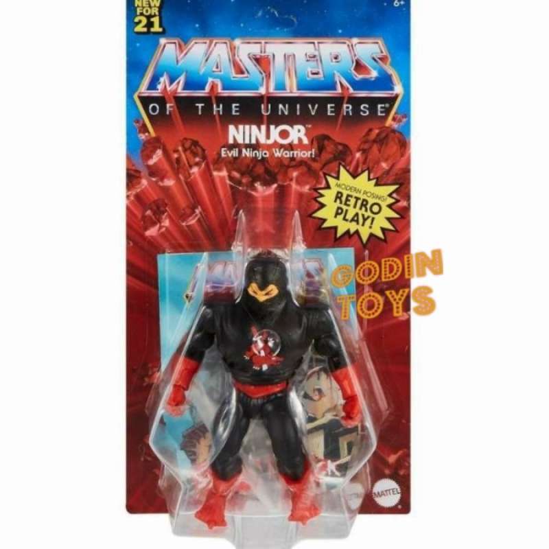 Promo Masters of The Universe Ninjor Evil Ninja Retro Play 21 MOTU ...