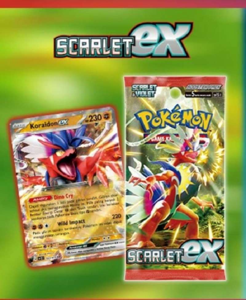 Promo Pokemon Scarlet Ex Booster Box Tcg Indonesia Sv1s Diskon 23% Di Seller Kitchen Corner ...