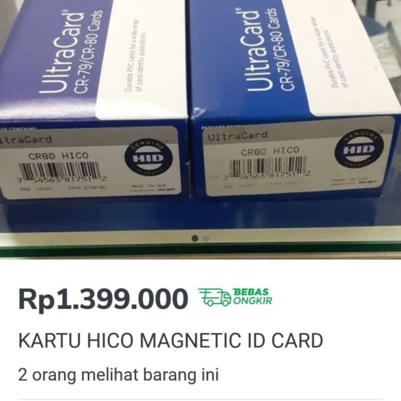Promo KARTU HICO MAGNETIC ID CARD Diskon 23% di Seller Kitchen Corner ...
