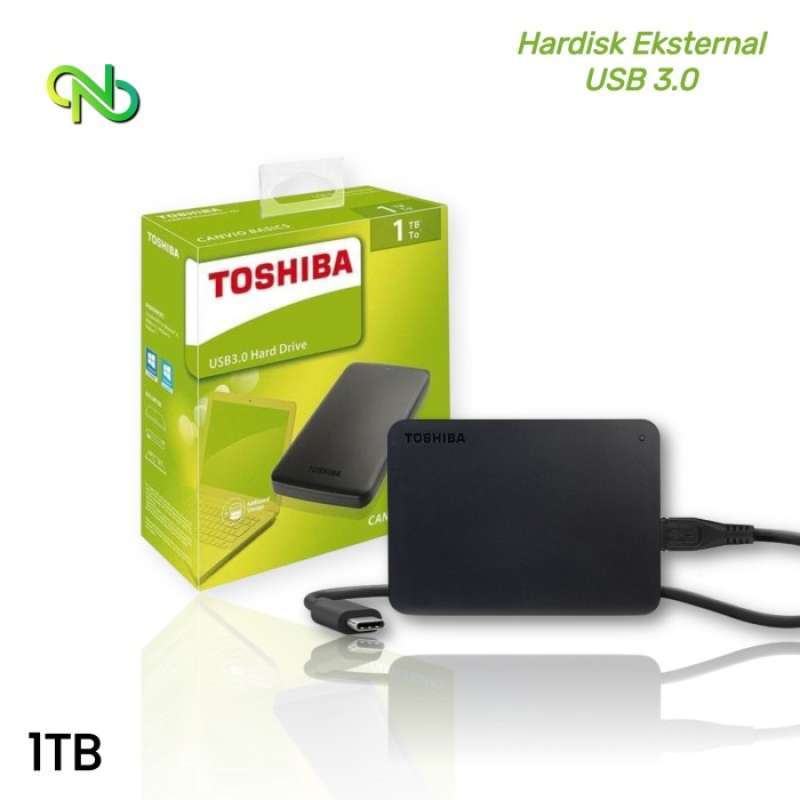 Jual hardisk eksternal 1tb hdd external toshiba canvio basics usb 3.0 baru - 320 GB di Seller ...
