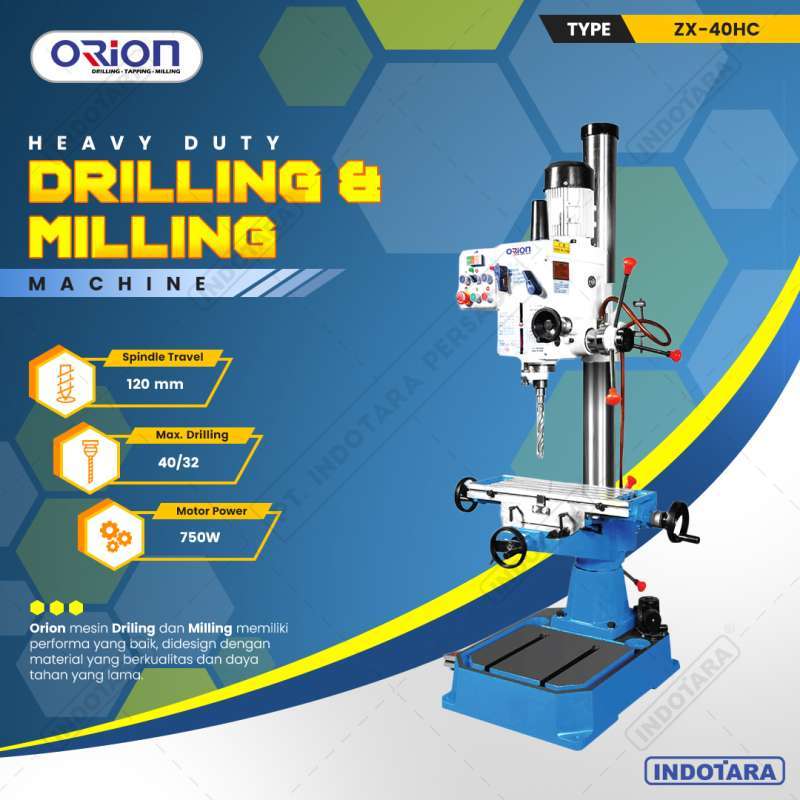 Jual Mesin Bor Duduk Orion Drilling & Milling Machine Zx-40 Series Di ...