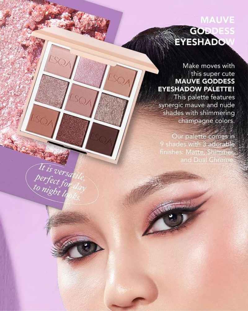 Promo Esqa Goddess Eyeshadow Palette - Mauve Diskon 23% Di Seller ...
