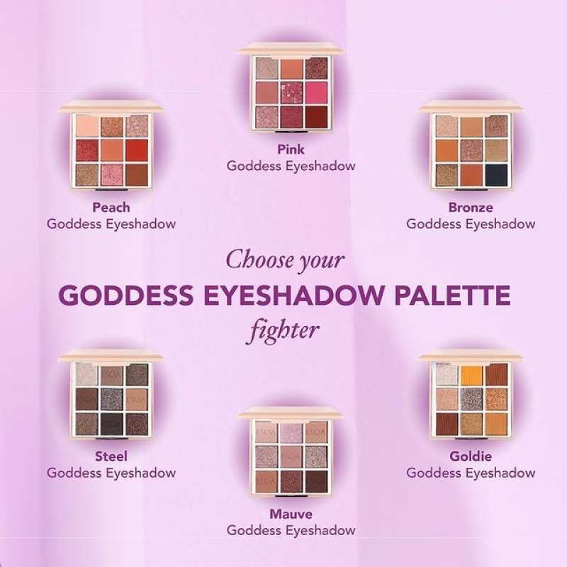 Promo Esqa Goddess Eyeshadow Palette - Mauve Diskon 23% Di Seller ...
