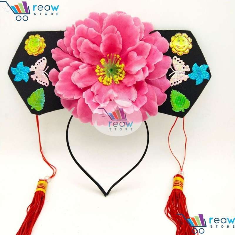 Jual Bando Imlek Sincia Cewek Putri Meimei Keke Onde Bulat Merah Rumbai ...