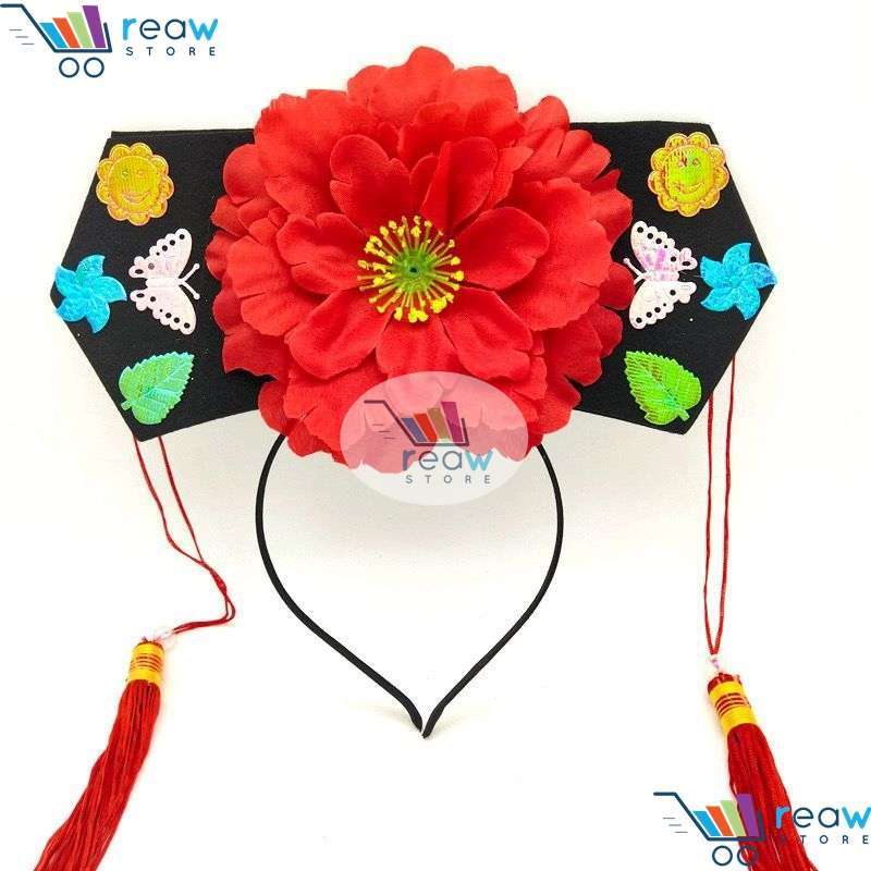 Jual Bando Imlek Sincia Cewek Putri Meimei Keke Onde Bulat Merah Rumbai ...