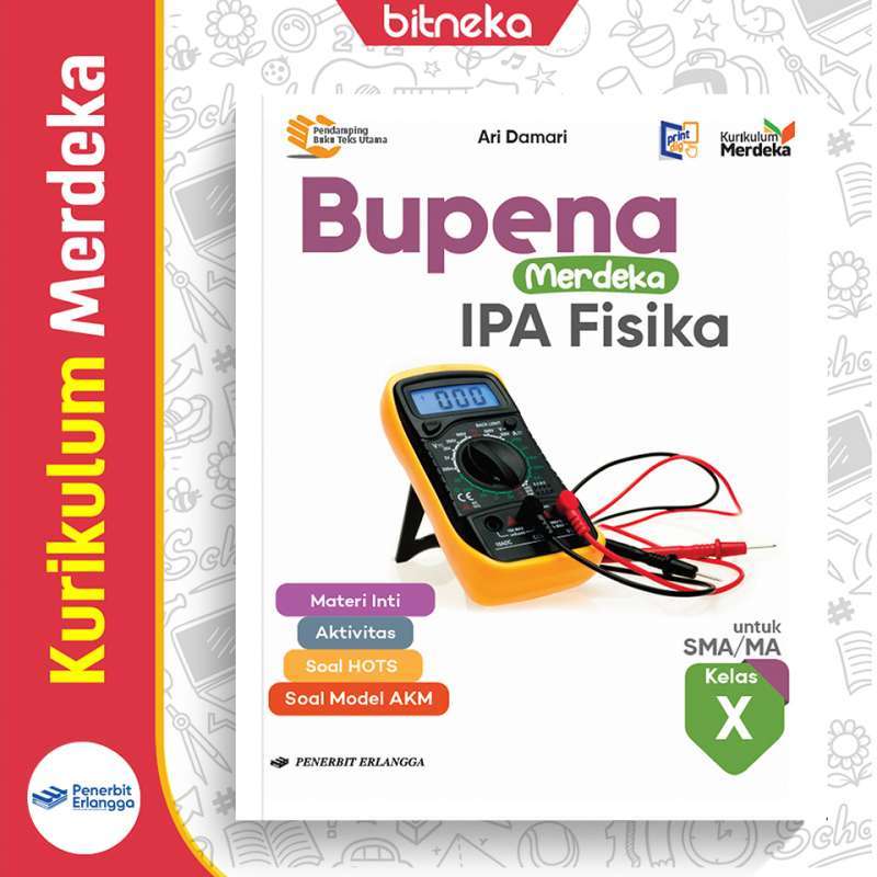 Promo Buku BUPENA Merdeka IPA Fisika Jilid 1 SMA/MA Kelas 10 - Ari Damari K-Merdeka Erlangga ...