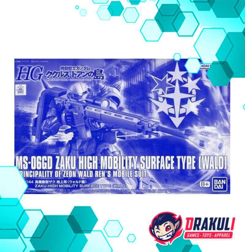 Jual BANDAI Plamo HG MS-06GD Zaku High Mobility Surface Type (Wald) di Seller Drakuli Games ...