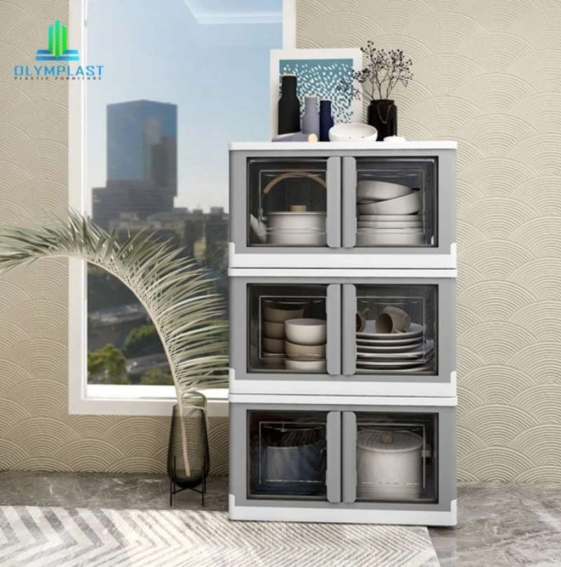 Promo Lemari Plastik Olymplast Folding Storage Ofs Rak Serbaguna Laci ...